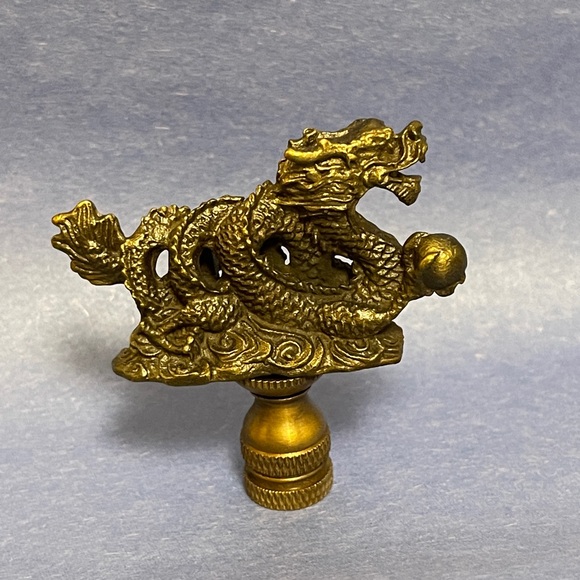 Accents | Solid Brass Dragon Antique Lamp Finial | Poshmark